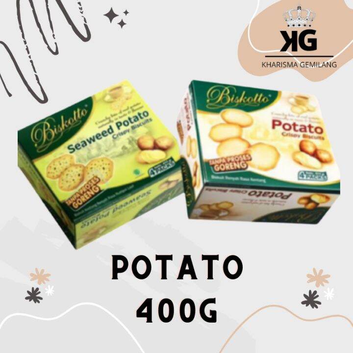 BISKITOP - POTATO CRISPY BOX 360g Biskuit Kue Kering Anak Dewasa Enak ...