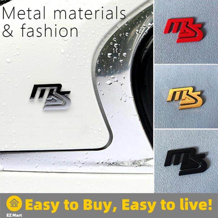 【Fast Shipping】 Car Sticker MS Emblem Decal Sticker Logo for Mazda 2 3 ...