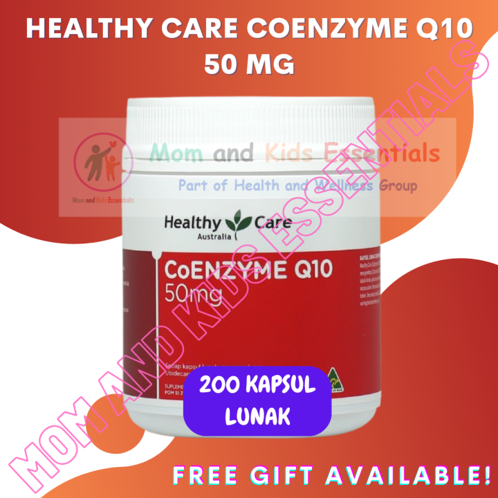 HEALTHY CARE COENZYME Q10 50 MG 200 KAPSUL LUNAK SUPLEMEN ANTIOKSIDAN ...