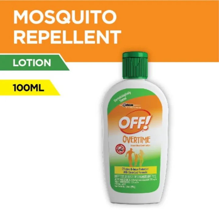 Hot sale Off Mosquito Repellent Lotion Overtime 100ml | Lazada PH