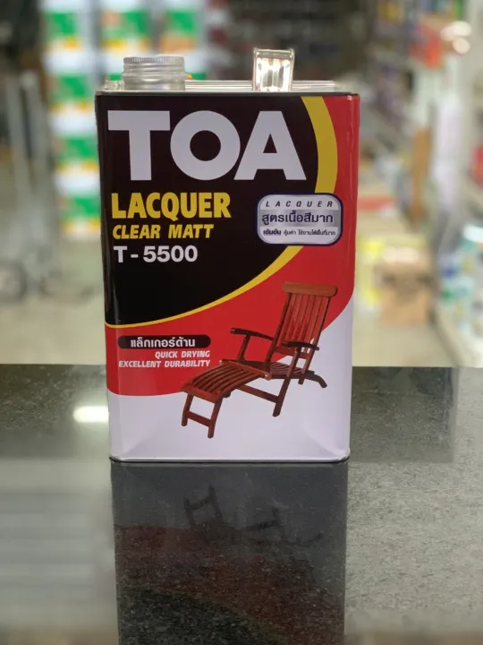 TOA LACQUER CLEAR MATT T-5500 แลคเกอร์ด้าน (3.785 ลิตร)สำหรับภายใน ...
