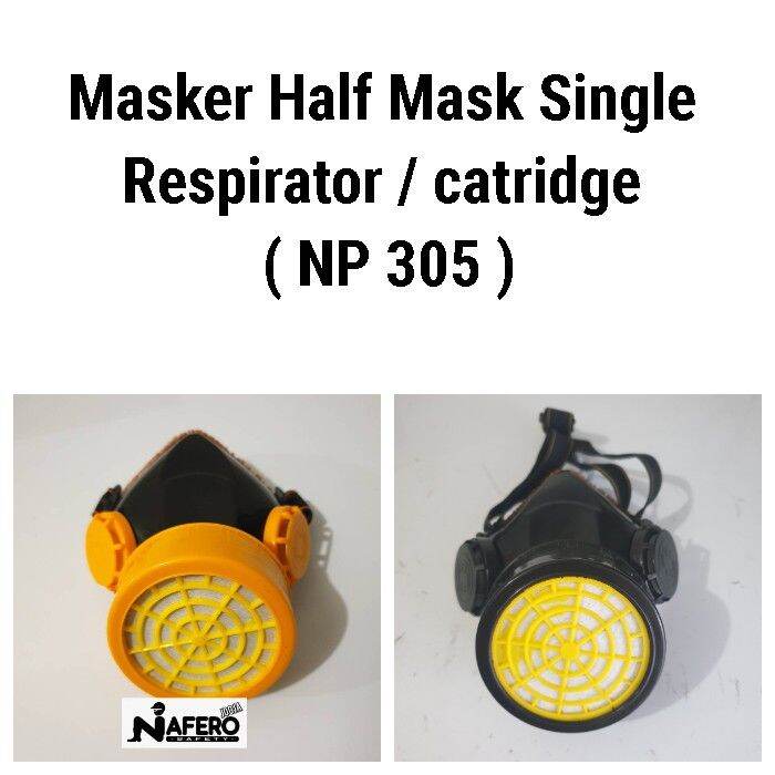 RESPIRATOR GAS MASK ANTI POLUSI NP 305 SINGLE FILTER | Lazada Indonesia