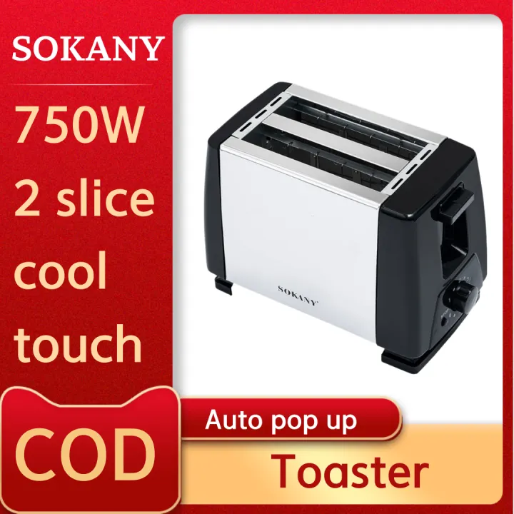 Sokany Bread toaster Two large variable slot toasters, with integrated ...