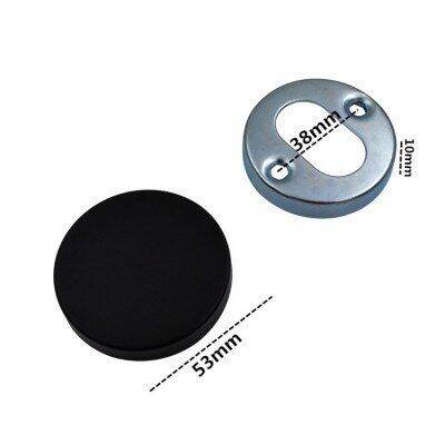 Black Lock Cylinder Cover Split Lock Hole Cover Stainless Steel ...