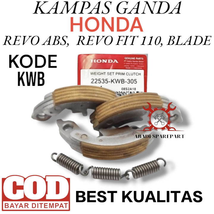 Kampas Ganda HONDA Revo ABS / Revo ABsolute / Revo Fit 110 / Blade / Blade New Kopling Ganda ...