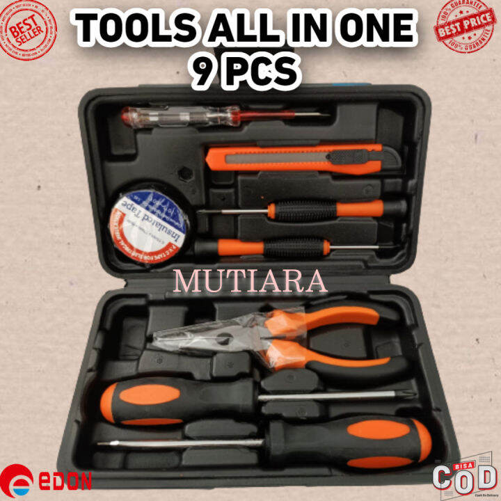 Peralatan Set Rumah Lengkap Alat Perkakas Tool Kit Set Edon ED002-0 ...