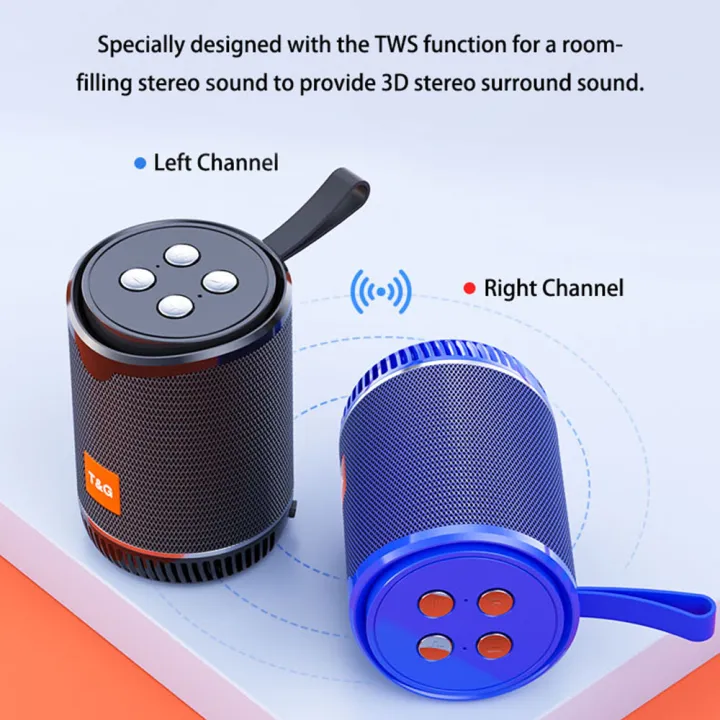 Cuguu Tws Small Mini Wireless Bluetooth Compatiple Speaker Portable Fm Radio Tf Aux Usb Speakers