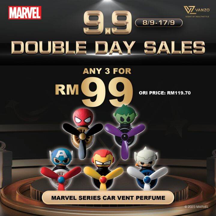 【Limited time offer!】Original Marvel Series Car Perfume Captain America ...