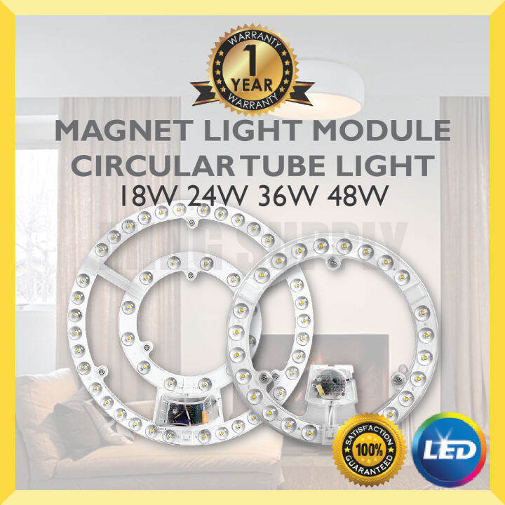 18W 24W 36W 48W Magnet Light Module Circular Tube Ring Light Replace ...