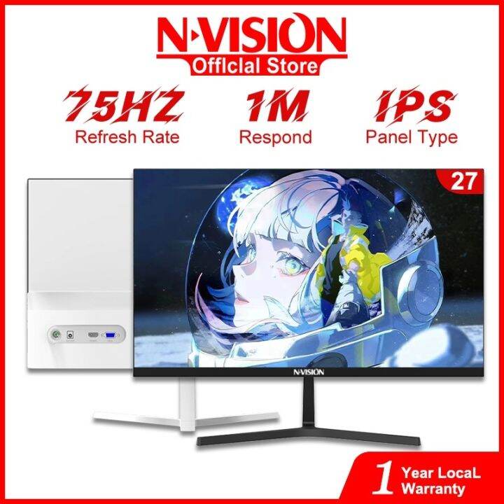 NVISION 27 inch IPS Monitor PC Computer 1920x1080FHD/75HZ for Home ...