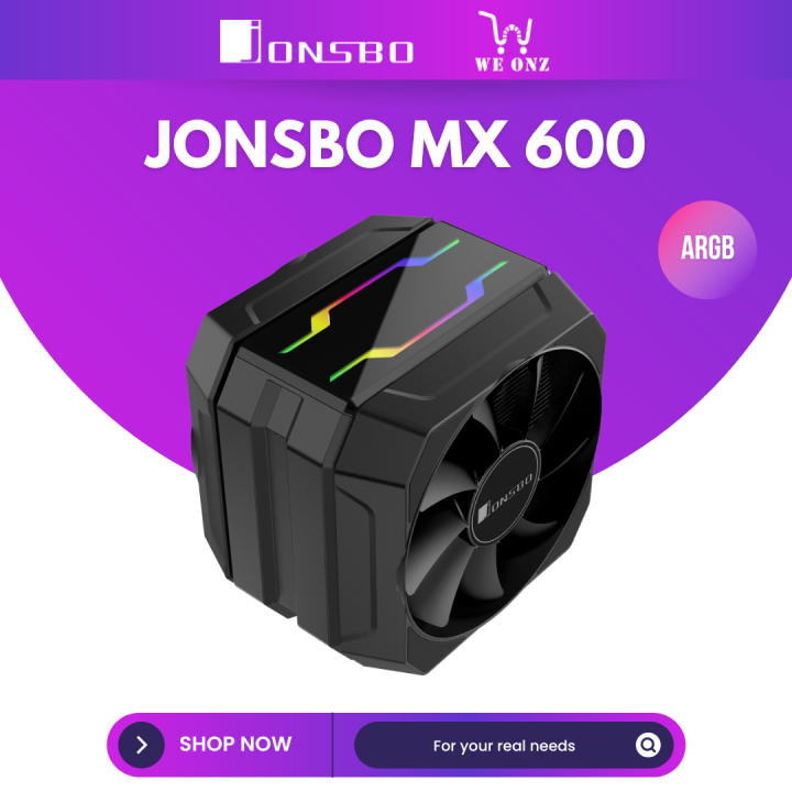 Jonsbo MX600 ARGB LED 6 Heat Pipes CPU Radiator Cooling Fan | Lazada