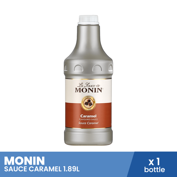 MONIN Sauce Caramel 1.89L, flavored syrup, torani, liquid syrup, liquid ...