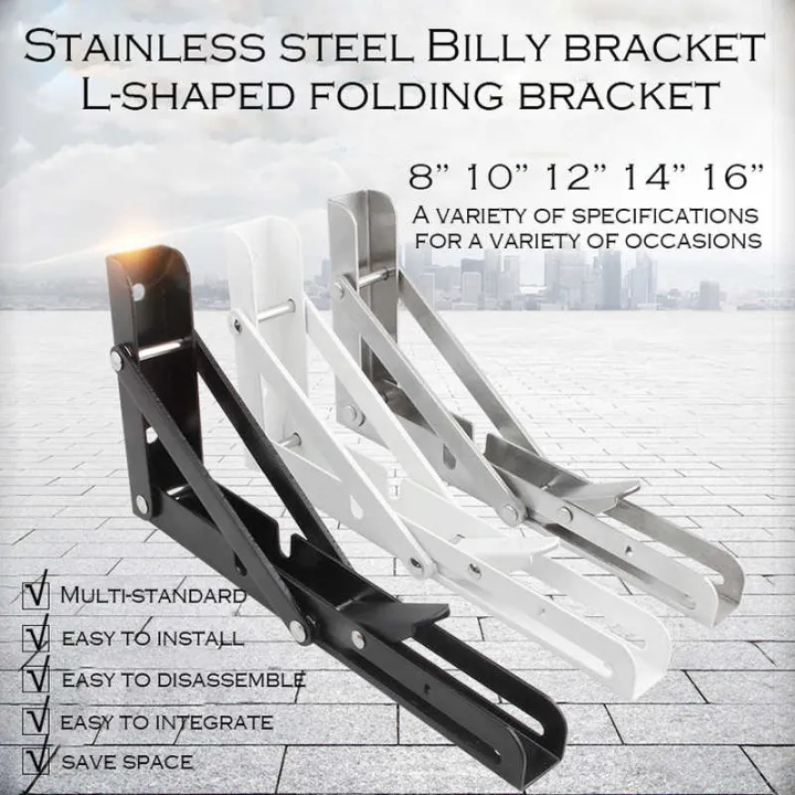Sturdy Folding Shelf Brackets, Solid Metal Brackets, Folding Shelf ...
