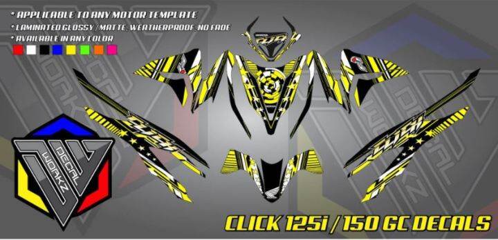 Honda Click v2 125i / 150 GC YELLOW STAR | Lazada PH