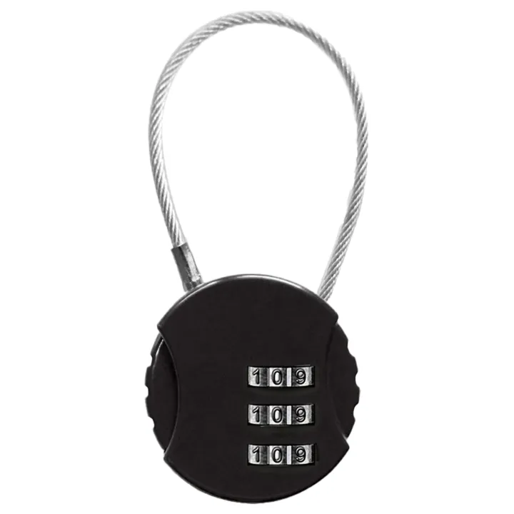 TIMG Dunlopm Password Lock Keyed Anti-theft Mini Travel Suitcase 3 Digit Combination Padlock for ...