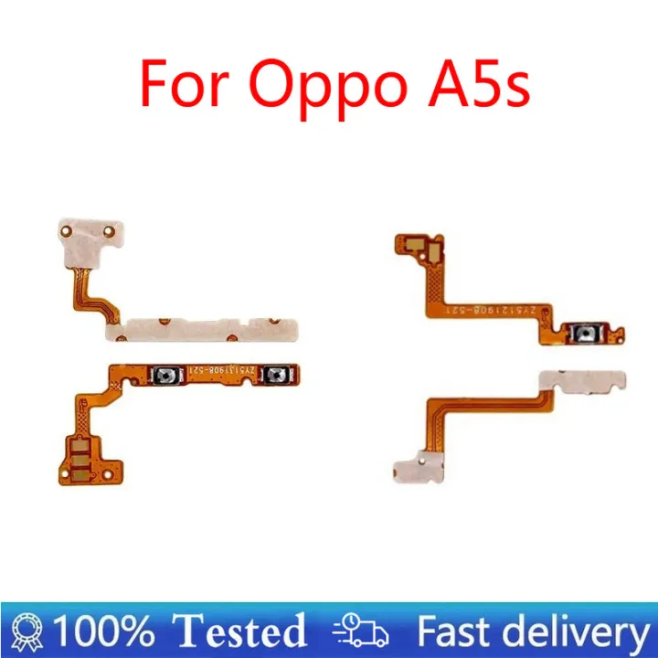 Switch Power ON OFF Key Mute Silent Volume Button Ribbon Flex Cable For OPPO A5s Replacement ...