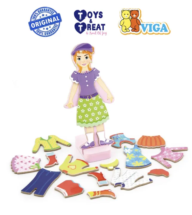 Viga Wooden Magnetic Dress Up Doll ~ORIGINAL~ | Lazada PH