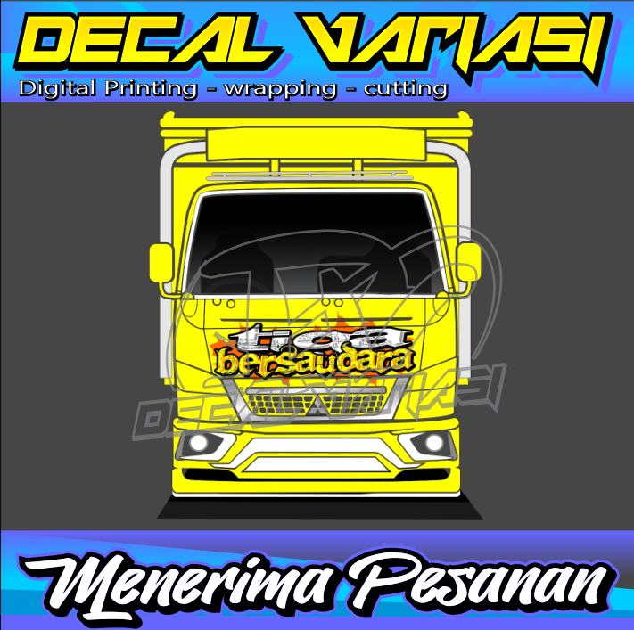 [Terbaru] Stiker Decal Tulisan Depan Truk Canter/Dyna/Ragasa Sticker ...