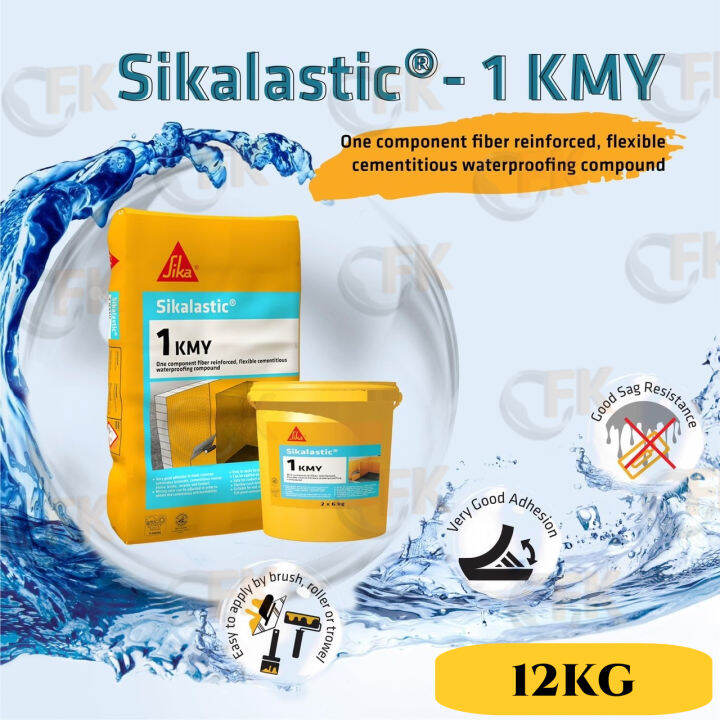 SIKA Sikalastic® 1KMY High Performance Waterproofing 1 KMY 12KG Toilet ...