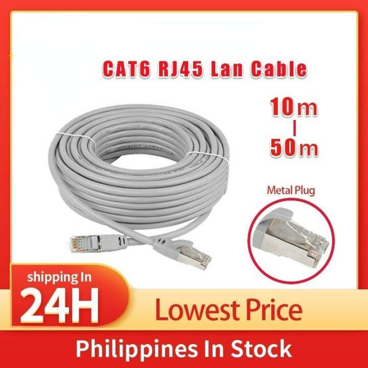 10M 15M 20M 30M 40M 50M FTP Cat6 RJ45 LAN Cable Ethernet Cable Outdoor ...