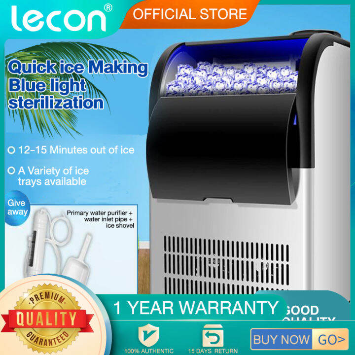 Lecon 75KG large-scale full-automatic multi-purpose ice maker for cube ...