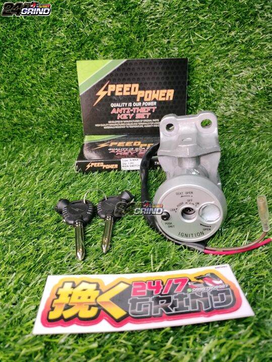 ANTI THEFT KEY IGNITION SWITCH FOR YAMAHA NMAX 155 SPEED POWER FLOWER ...
