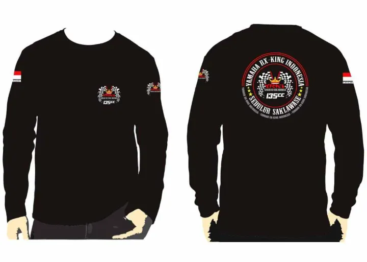 KAOS RX KING YRKI ( lengan Panjang) hitam | Lazada Indonesia