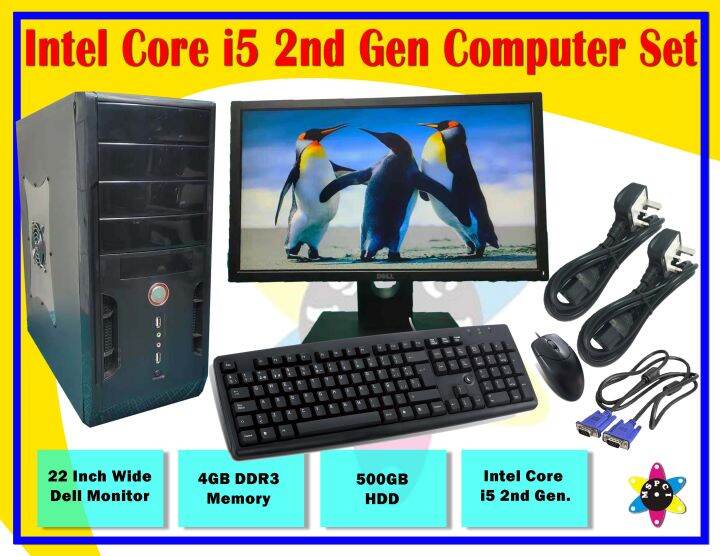 Desktop Computer Set Desktop Core i5 2nd / 3rd / 4th Gen 4GB RAM 500GB ...