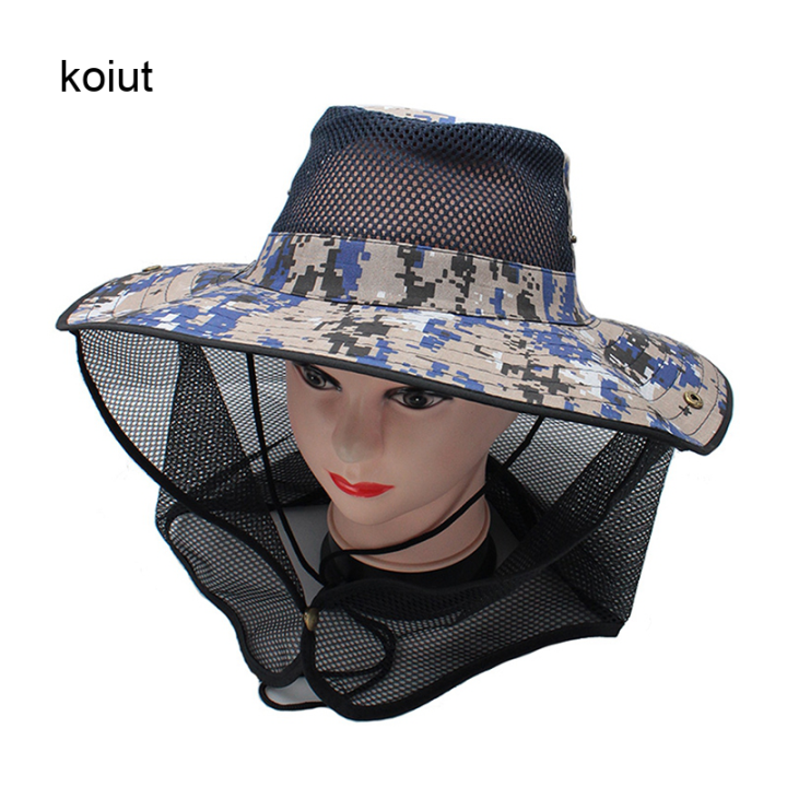 Koiut หมวกการเลี้ยงผึ้งกันยุง,Topi Jala กันแมลงหมวกฮิปฮอปป้องกันหน้า ...