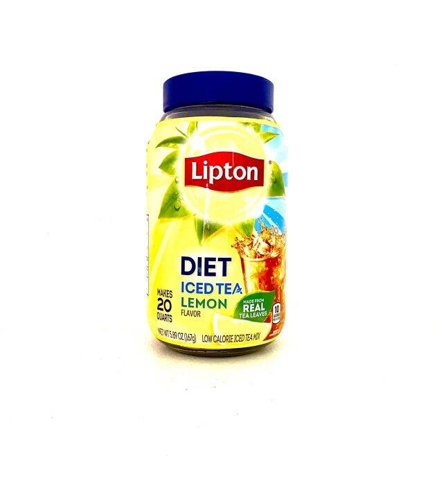 Lipton Diet Iced Tea Lemon Flavor Makes 20 Quarts 5.89 Oz (167g) WITH ...