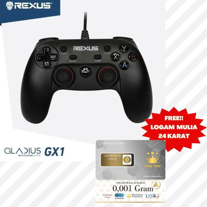 Rexus GX1 Gladius Pro Gaming Gamepad - Joystick / Stick | Lazada Indonesia