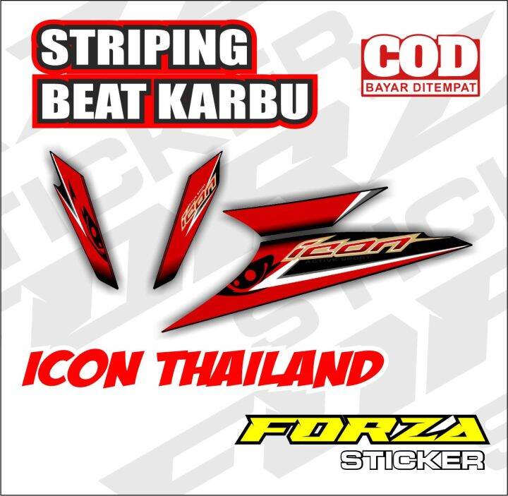 [PROMO]STRIPING BEAT KARBU ICON THAILAND/STRIPING HONDA BEAT KARBU OLD ...