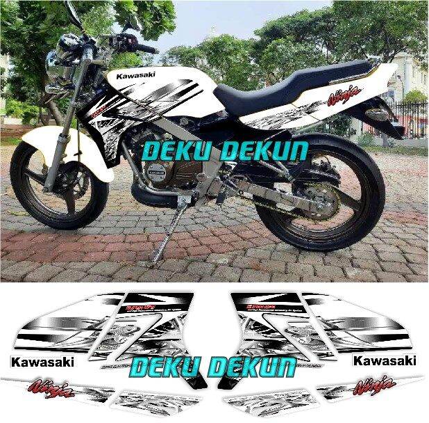 Stiker Striping Ninja R Putih 2008 2009 2010 Stiker Variasi Tahan ...