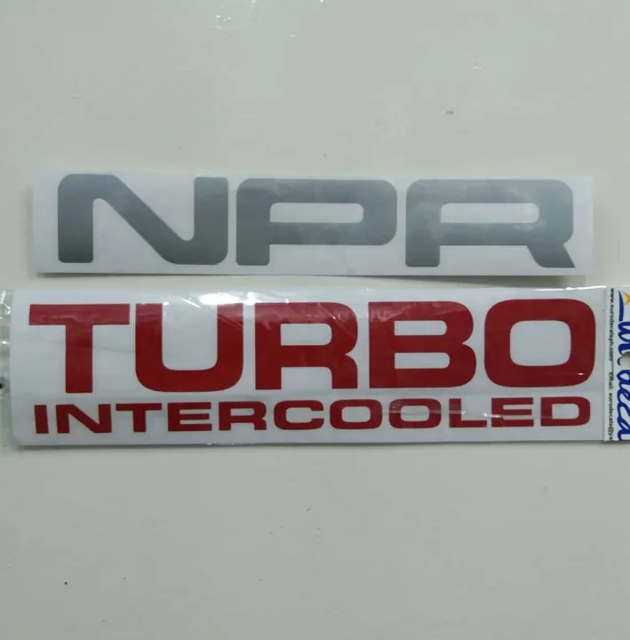 EURODECALS Isuzu NPR and turbo only for replacement decals red SET ...