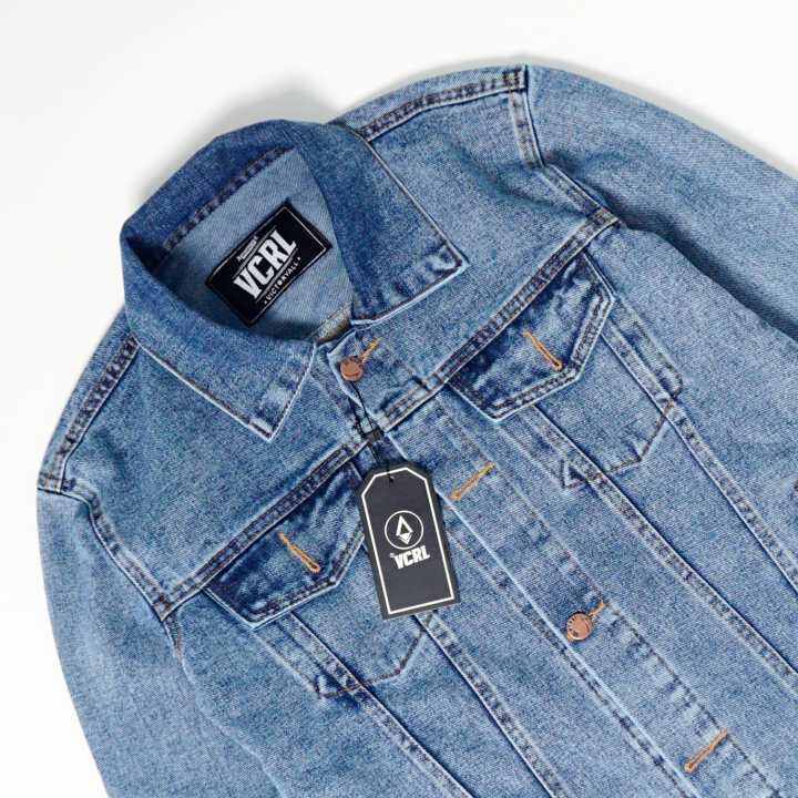VCRL - Jaket Jeans Pria Sobek Terbaru 2023 Oversize Original Distro ...