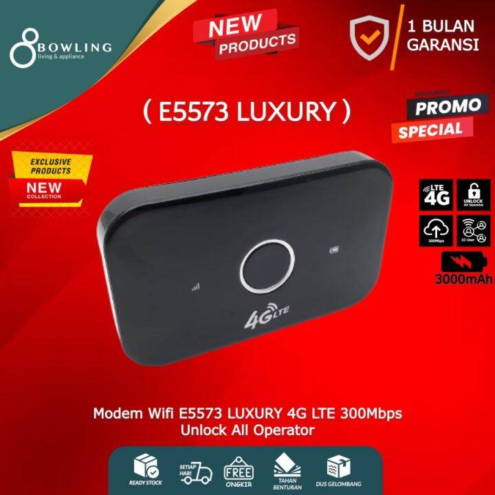 Modem Wifi E5573 Luxury Mifi 4G LTE 300 Mbps Unlock All Operator Mifi E5573C Max | Lazada Indonesia