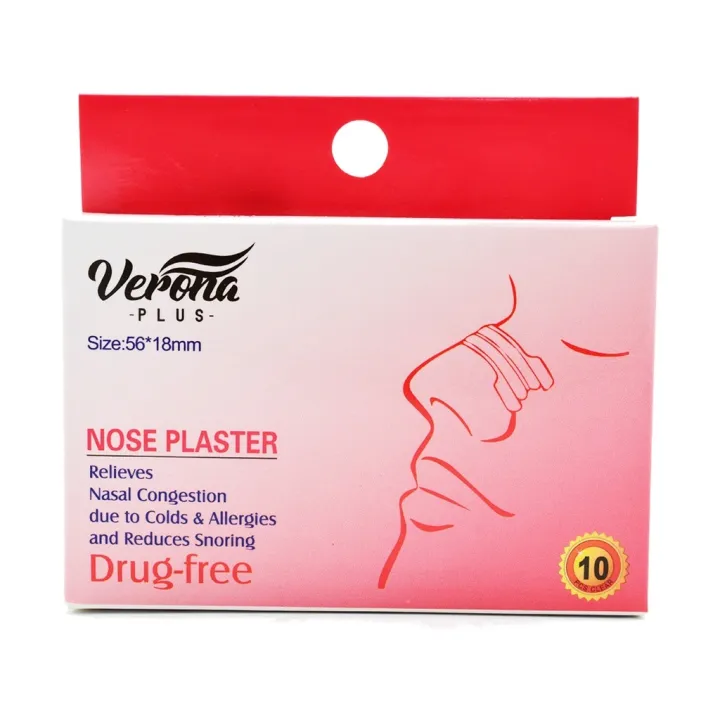 VERONA PLUS NOSE PLASTER / NASAL STRIPS / SNORING STRIPS EASIER 10'S ...