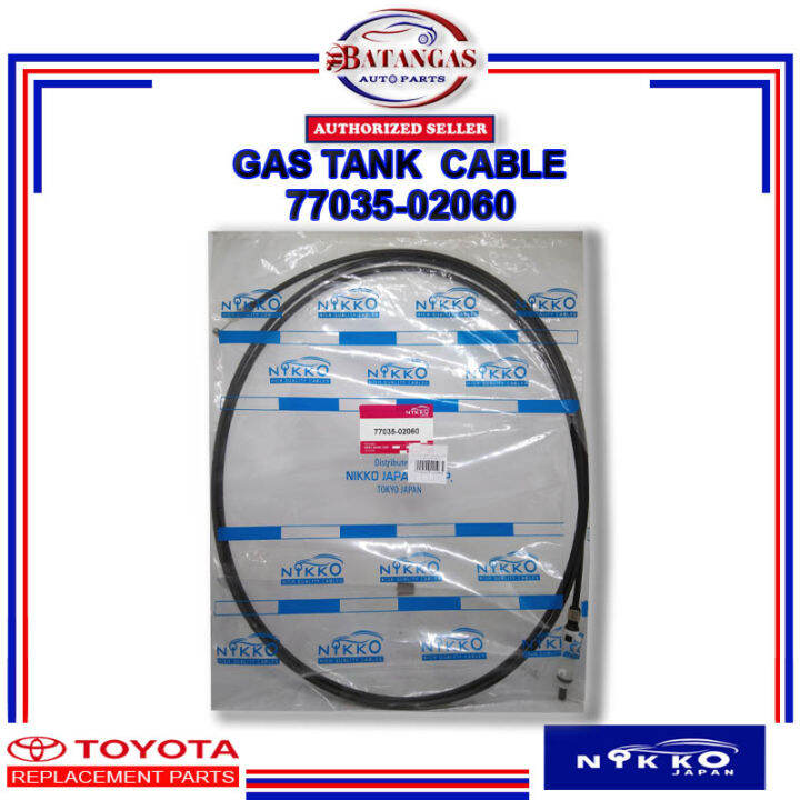 GAS TANK CABLE for TOYOTA ALTIS (2001-2008) 77035-02060 NIKKO JAPAN ...