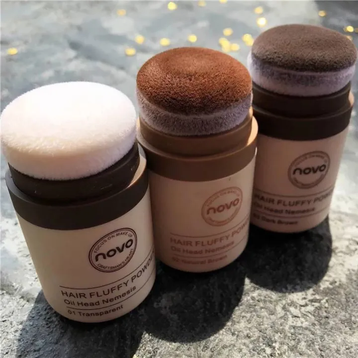 novo hair line powder ปิดผมบาง ที่ปิดเหม่ง ผงแป้งเพิ่มโวลุ่ม จัดเเต่ง ...