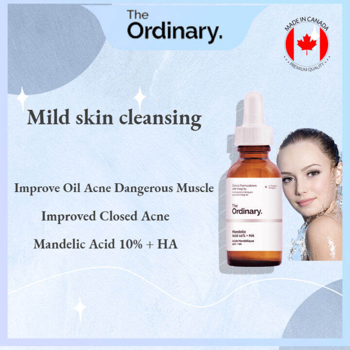 The Ordinary 10% mandelic acid mild acne removal exfoliating closed ...