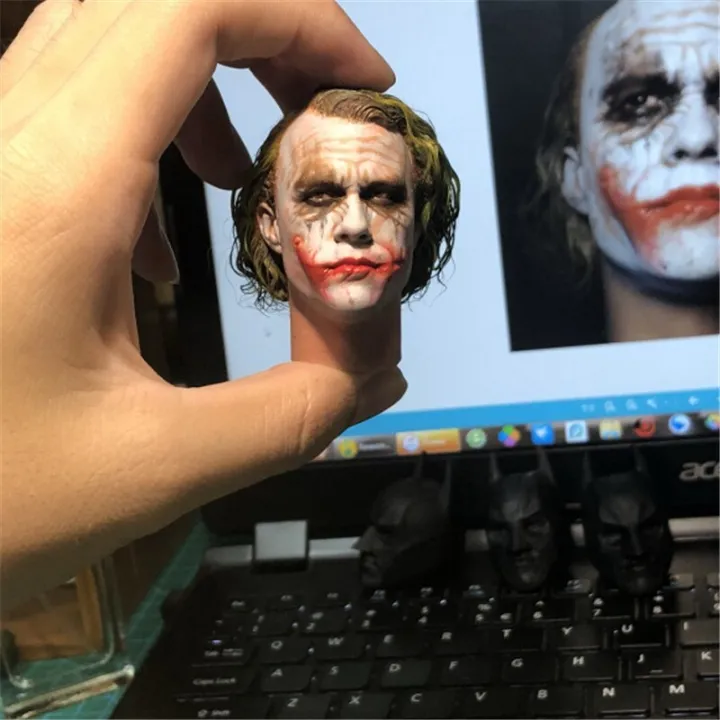 Unpainted 1/6 Scale High Quality Ver. Heath Ledger Joker Head Sculpt ...