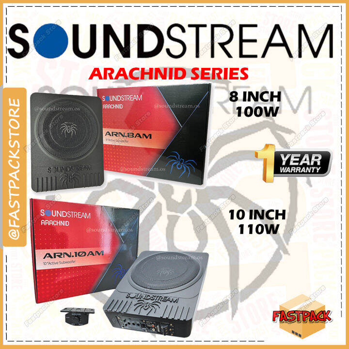 Underseat Woofer SOUNDSTREAM ARACHNID Series 8 Inch ARN.8AM 10 Inch ARN ...