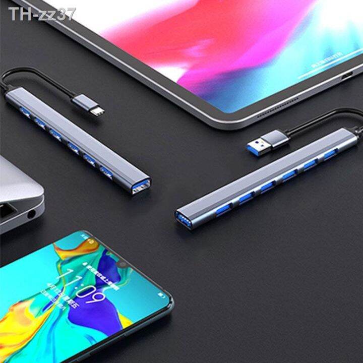 USB HUB Type C 3 0 USB-A Hub Splitter 7 Port USB3.0/2.0 With USB-C High ...
