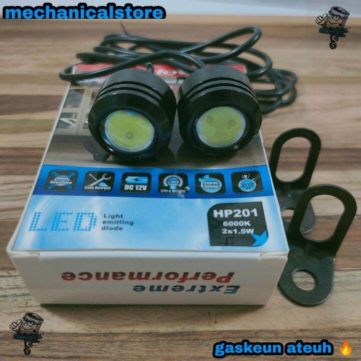 Lampu Mata elang Putih LED autovision sorot kedap kedip | Lazada Indonesia