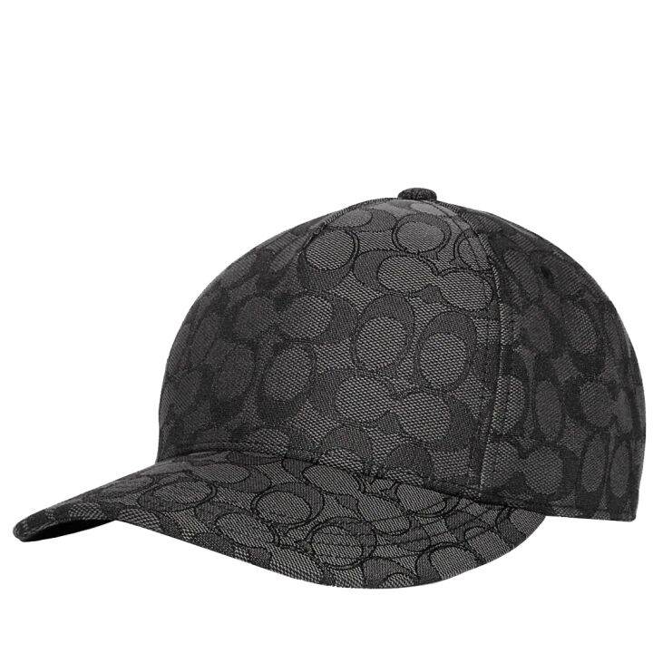 Coach Signature Jacquard Baseball Hat In Charcoal CB706 | Lazada Singapore