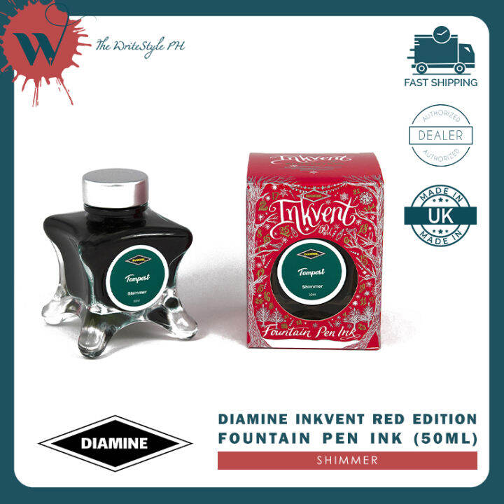 Diamine Inkvent Fountain Pen Ink [50ml] Red Edition (Shimmer) | Lazada PH