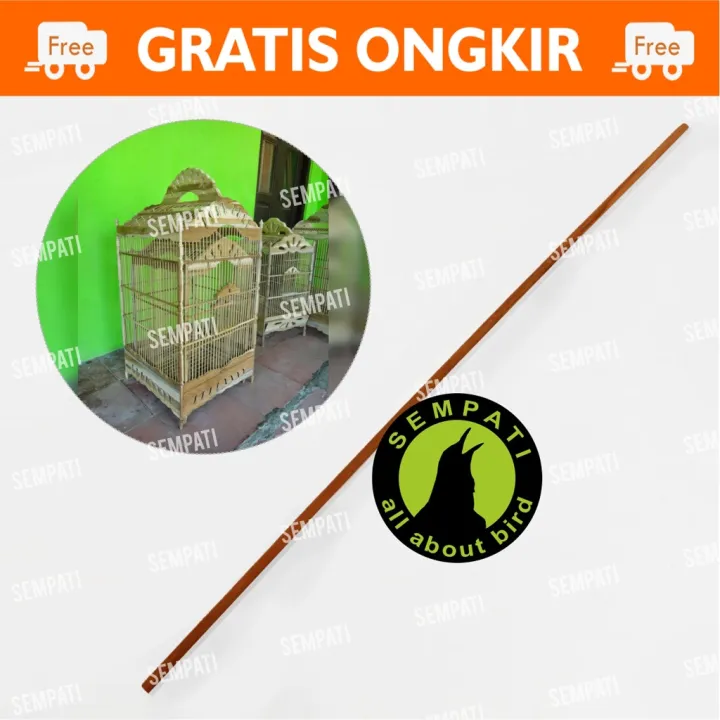 TIANG SANGKAR KOTAK KAYU POLOS TIANG SUDUT KANDANG BURUNG BAHAN KAYU ...