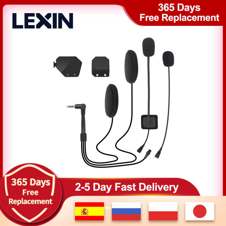 LEXIN LX-ET COM intercom headset&clip set for fullhalf helmet with High quality and Loud Sound ...