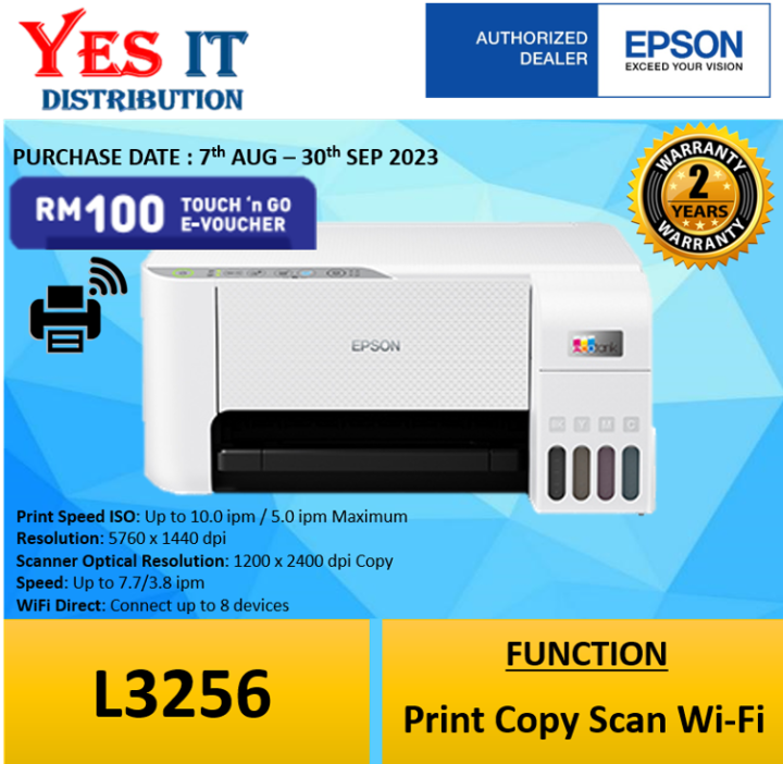 Epson EcoTank L3256 A4 Wi-Fi All-in-One Ink Tank Printer | Lazada