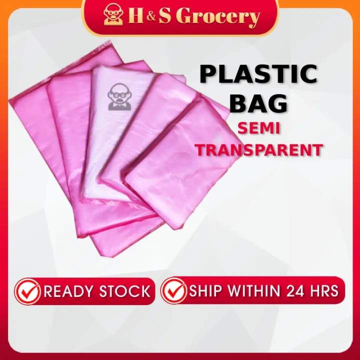 HM Bag Plastik Bungkus / Semi Transparent Plastic Bag [READY STOCK ...